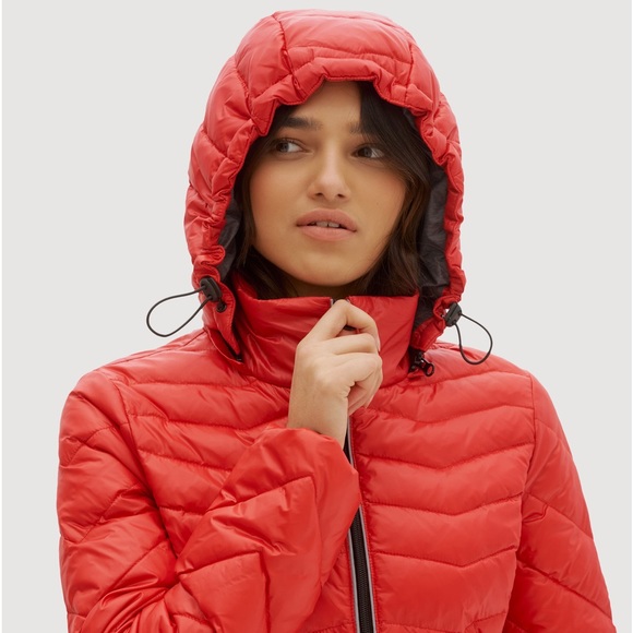 Noize | Jackets & Coats | Noize Outerware Clair Red Puffer Jacket In Xl ...